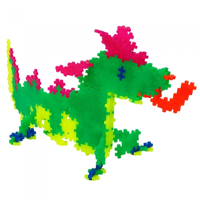Plus Plus: Mini Neon Dragon (360) - Byggleksaker.se